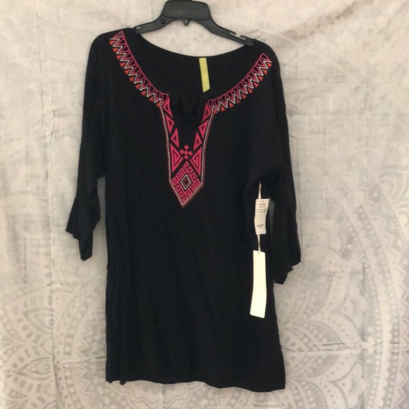 Green Dragon | Swim | Swim Cover Tunic With Tribal Detail | Poshmark